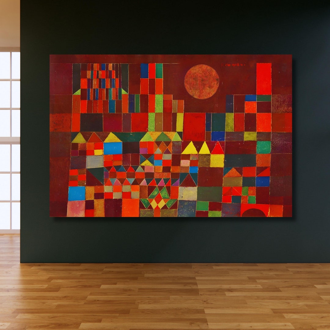 Paul Klee Castle and Sun Canvas Wall Art Paul Klee Canvas Print Castle ...