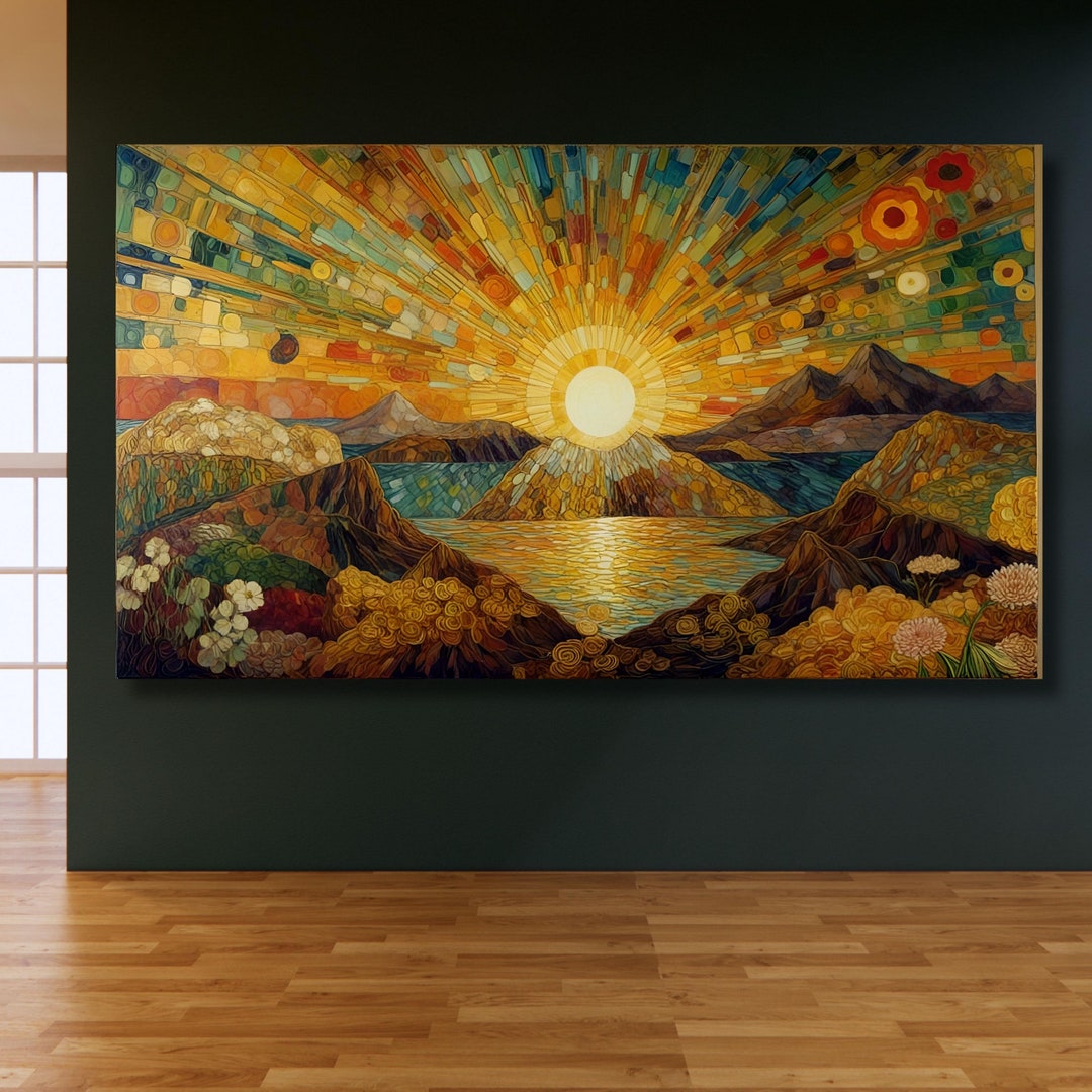 The Sun Canvas Wall Art the Sun Gift Sun Print, Sun Poster, Sun ...