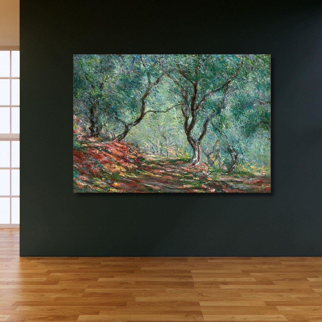 Claude Monet Canvas Wall Art Olive Trees in the Moreno Garden 1984 ...