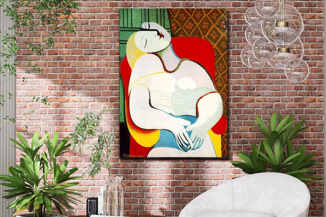 Le Reve by Pablo Picasso Canvas Wall Art Woman Asleep in an Armchair ...
