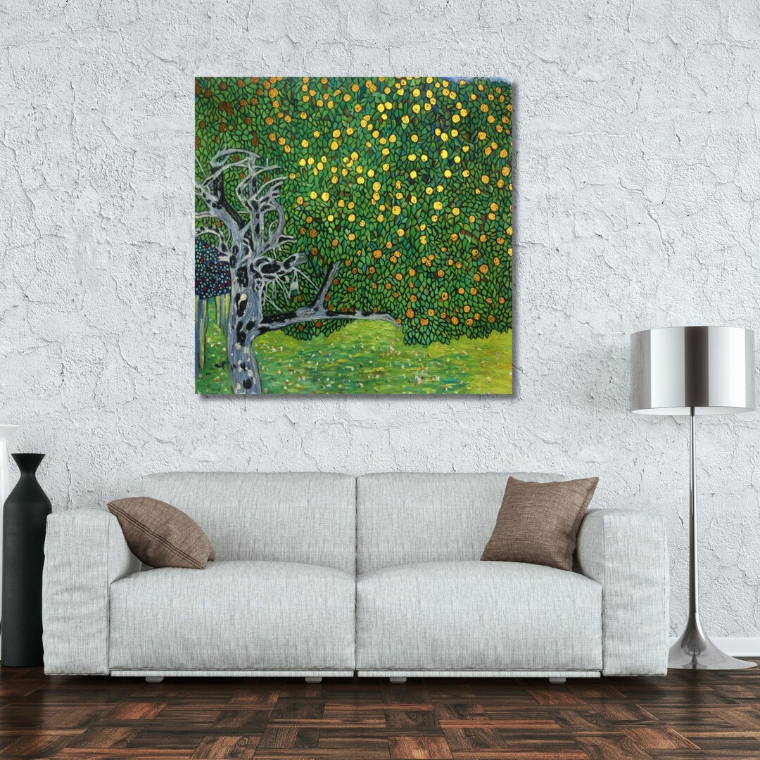 Gustav Klimt Canvas Wall Art Klimt Posters Art Flower Garden Canvas ...