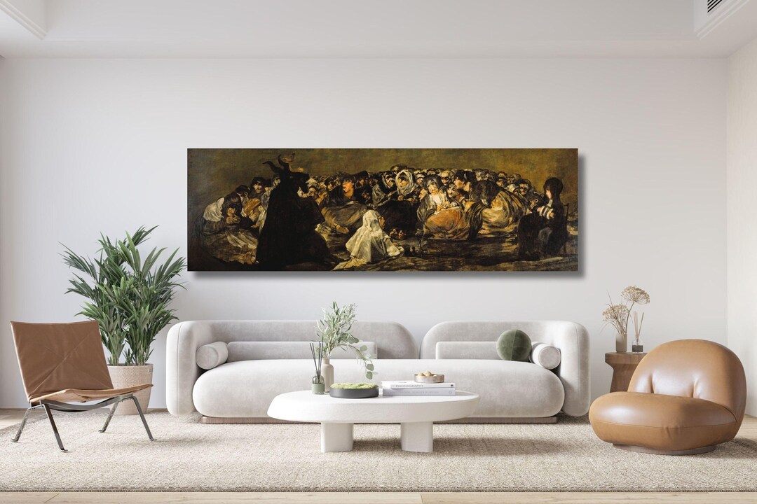 Witches' Sabbath the Great He-goat by Francisco Goya Canvas Wall Art ...