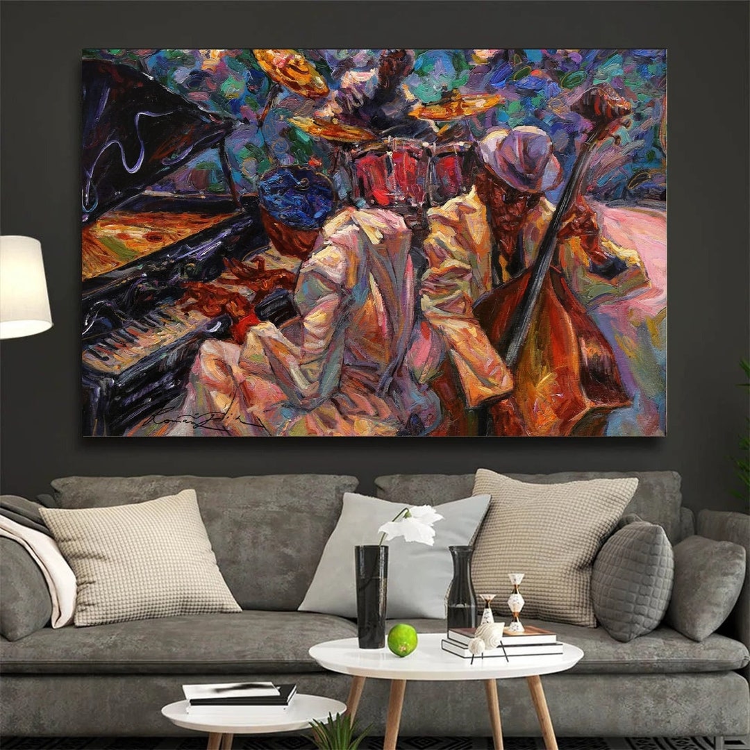 Abstract Jazz Art, African American Art, Jazz Art, Music Wall Art ...