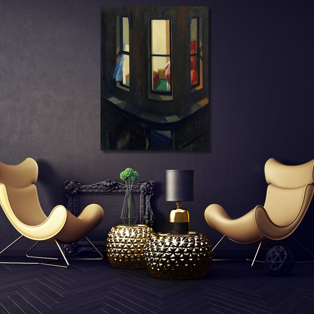 Night Windows by Edward Hopper Canvas Wall Art Edward Hopper ...