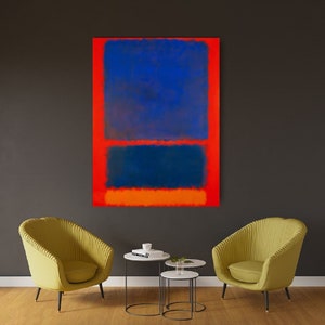 Mark Rothko Reproduction Blue Orange and Red Mark Rothko 1961 Mark ...