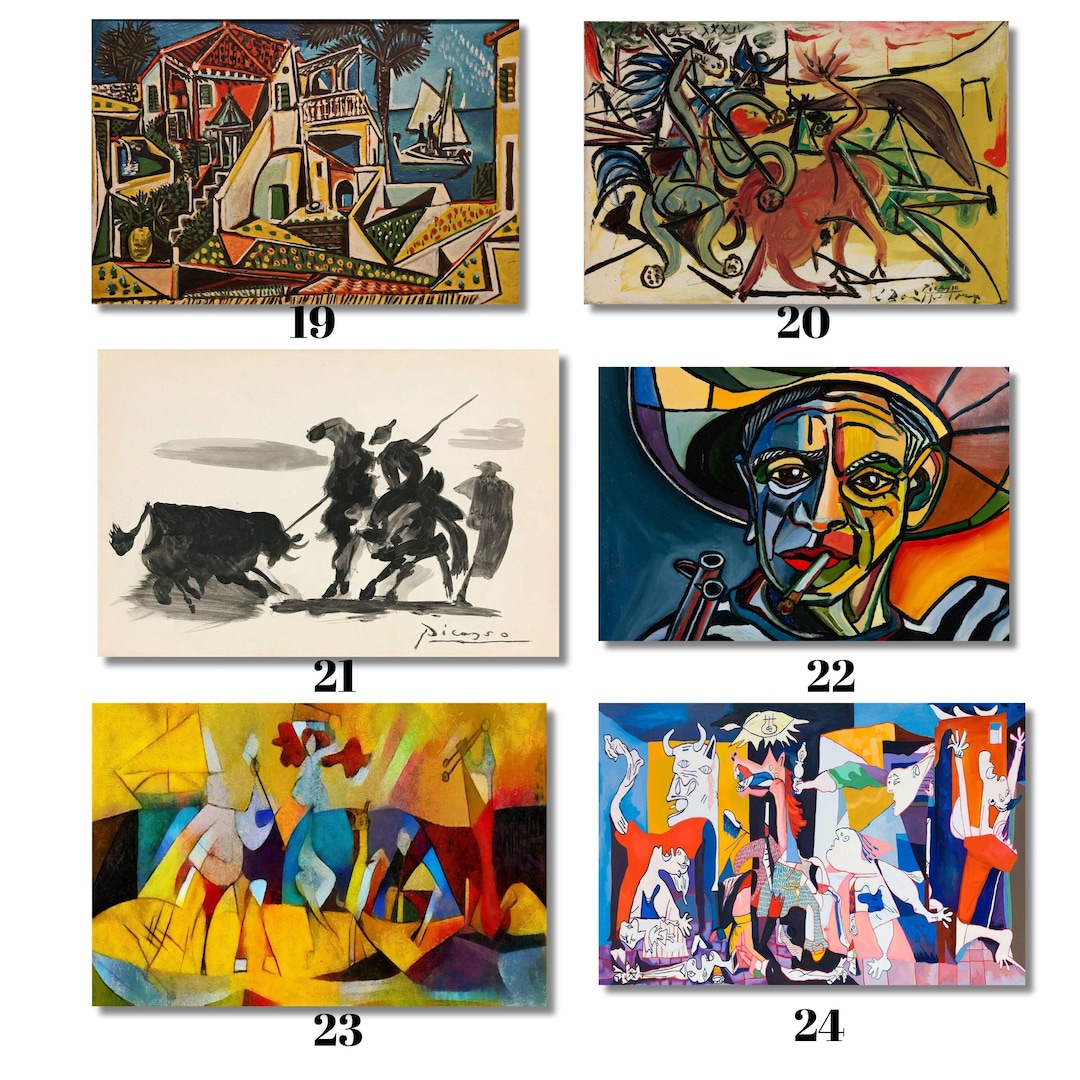 Set of 3 Pablo Picassoo Reproduction Canvas Wall Art Print,modern Wall ...