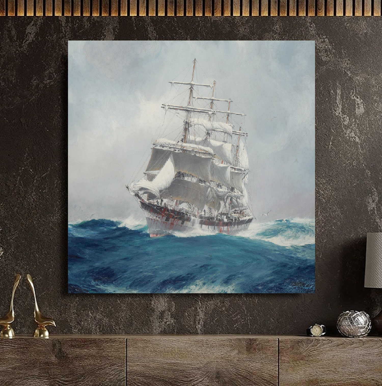 John Jack Charles Spurling Canvas Wall Art Sailing Ships Reproduction ...