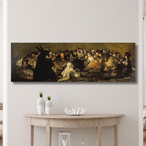Witches' Sabbath the Great He-goat by Francisco Goya Canvas Wall Art ...