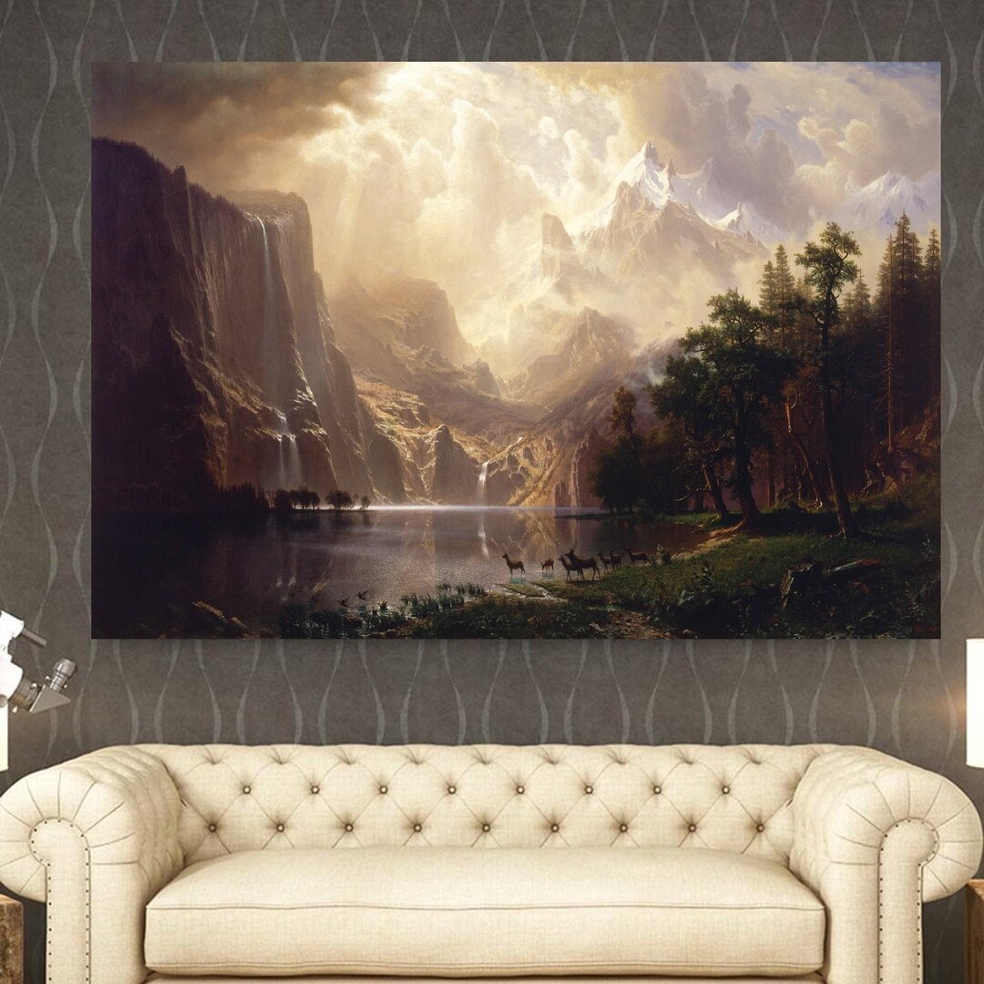 Albert Bierstadt Among the Sierra Nevada California 1868 Canvas Wall ...