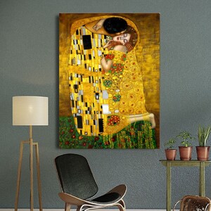 Set of 3 Gustav Klimt Freyas Tears Canvas Wall Art Gustav Klim Poster ...