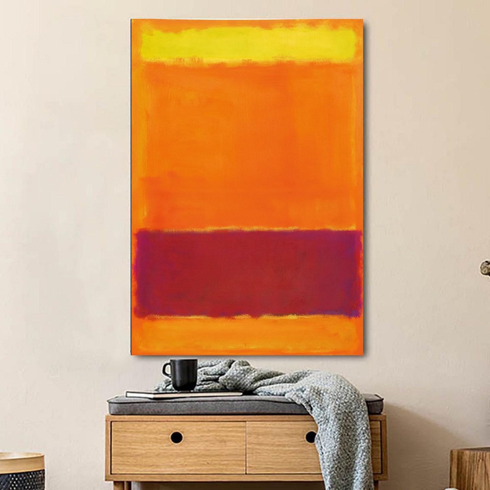 Mark Rothkoorange Yellow Rothko Wall Artrothko - Etsy