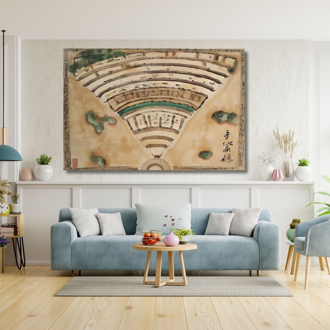 Sandro Botticelli the Map of Hell Dante the Divine Comedy Style Canvas ...