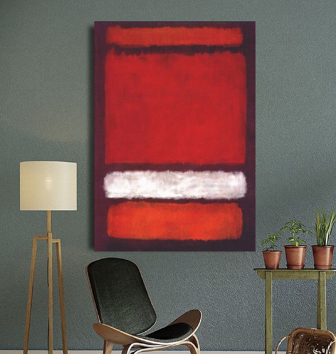 Mark Rothko Reproduction Blue White and Red Mark Rothko No 7 Mark ...