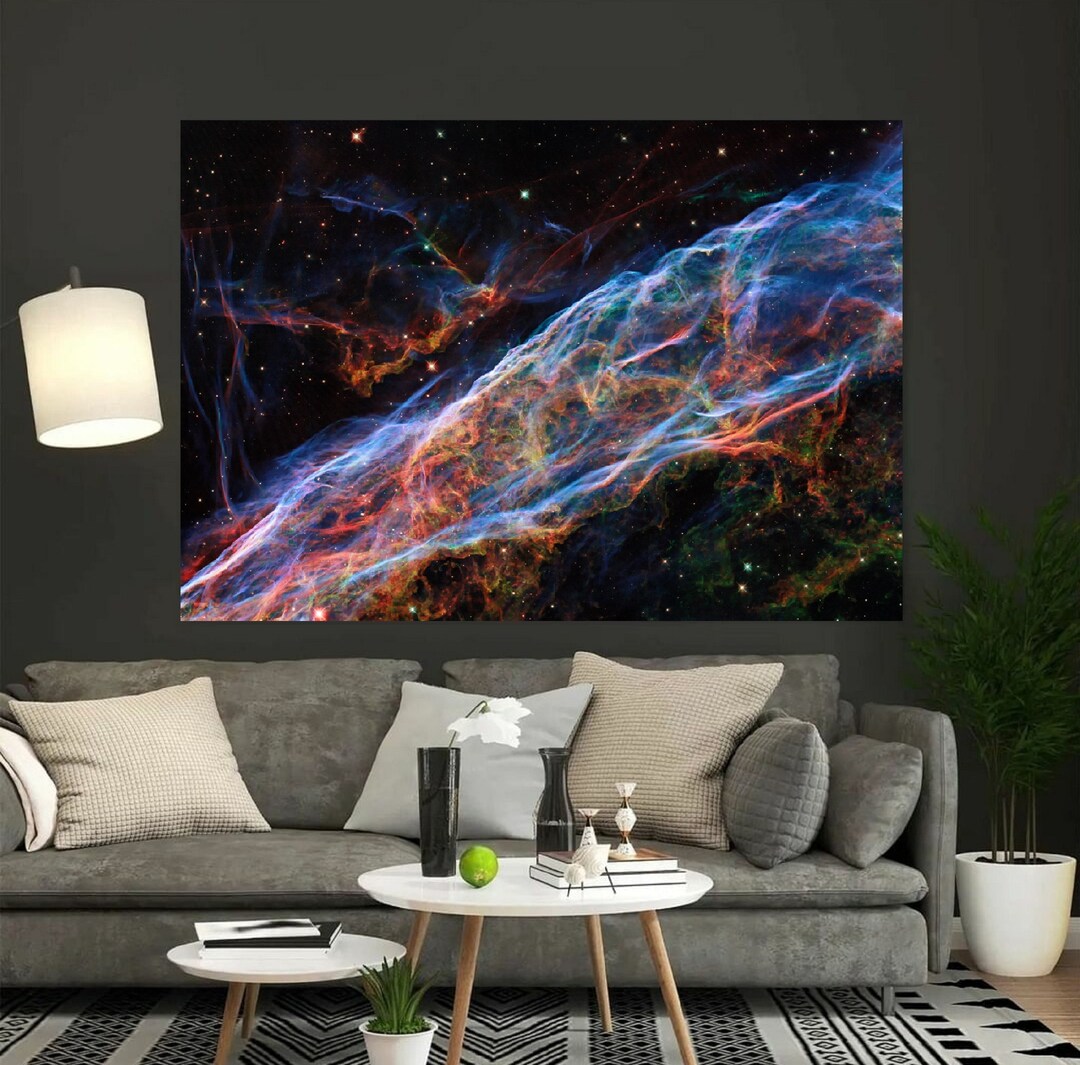 NASA Hubble Revisits the Veil Nebula Canvas Art,space Prints Art Galaxy ...