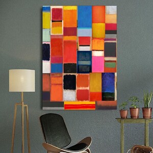 Collage Mark Rothko Canvas Wall Art Mark Rothko Museum Exhibition Mark ...