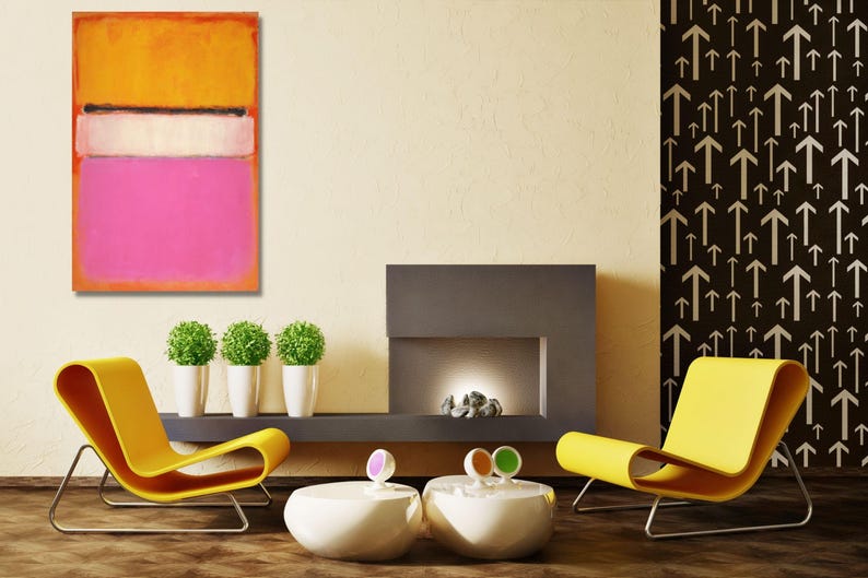 Extra Large Mark Rothko Reproduction Canvas Wall Art Print,modern Wall ...