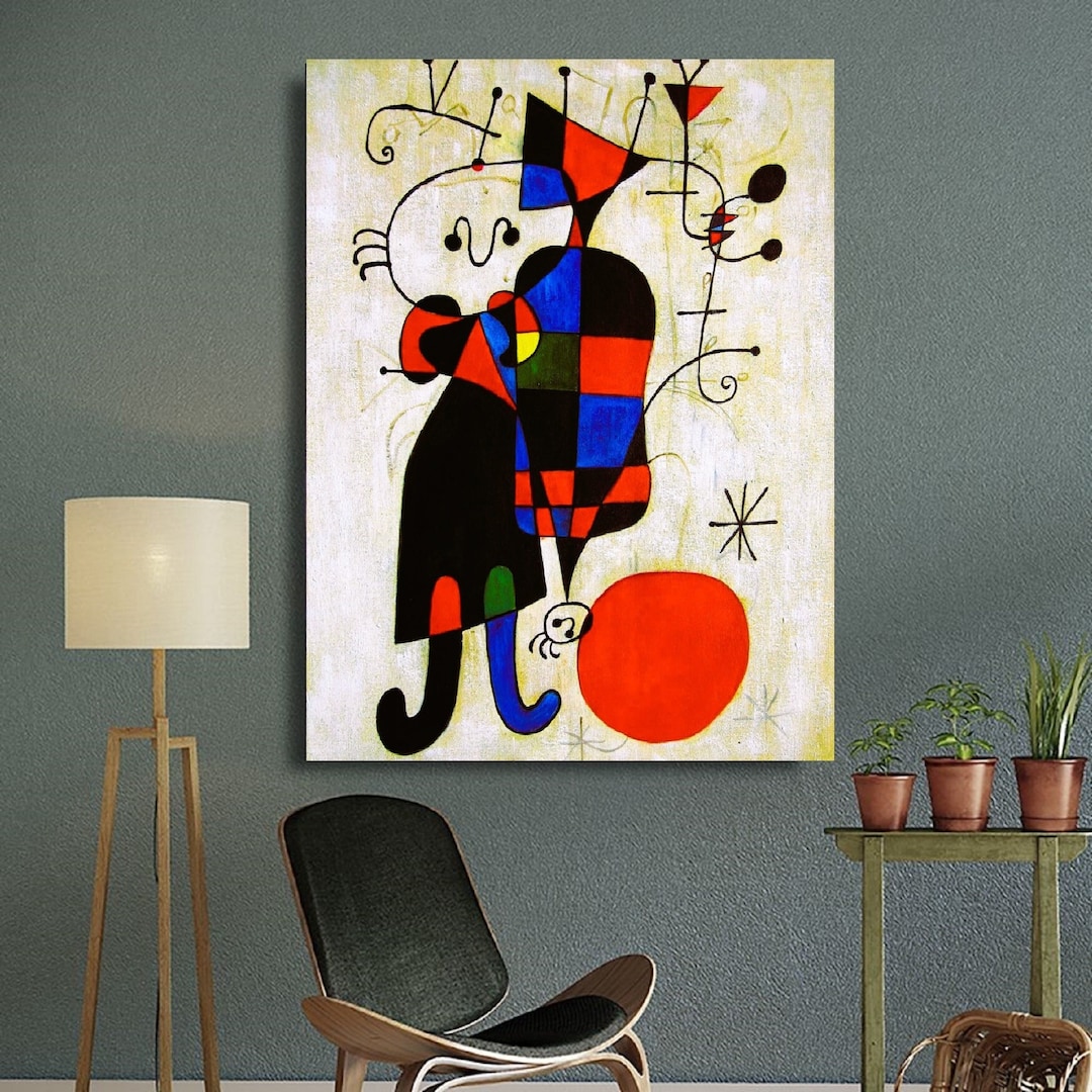 Joan Miro Exhibition Poster, Miro Canvas Wall Print,joan Miro Poster ...