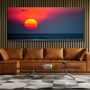 Sun Canvas Wall Decor, Sun, Sun Art, Sun Decor, Sunrise, Sunrise Art ...