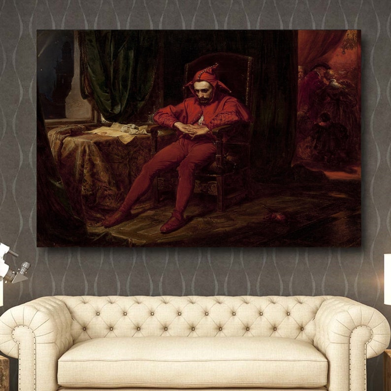 Jan Matejko Stańczyk Gallery Wrapped Canvas Wall Artstańczyk - Etsy