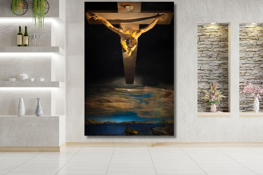 Christ of St John of the Cross by Salvador Dali Canvas Wall Art Print ...