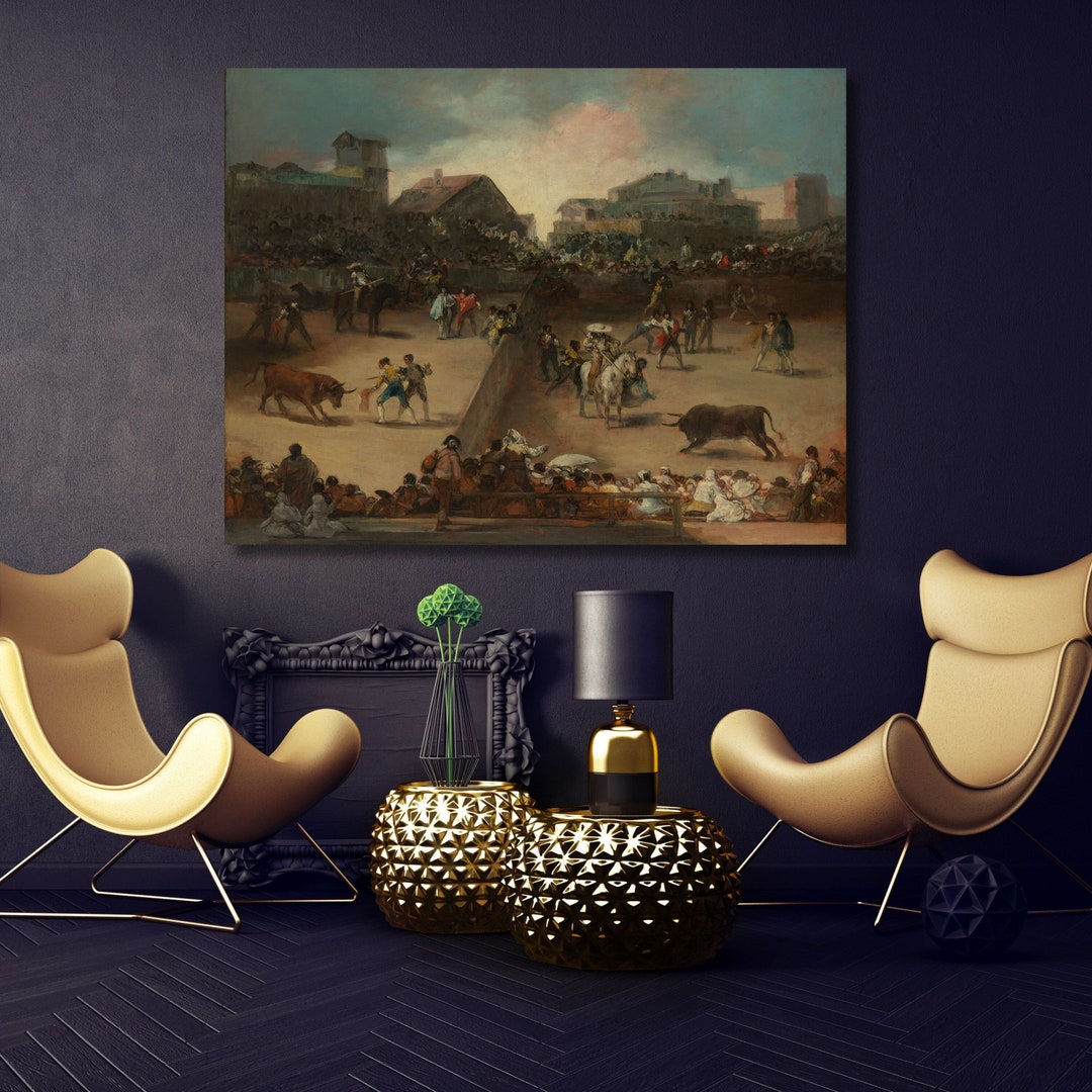 Francisco Goya Bullfight in a Divided Ring Attributed Canvas Gallery ...
