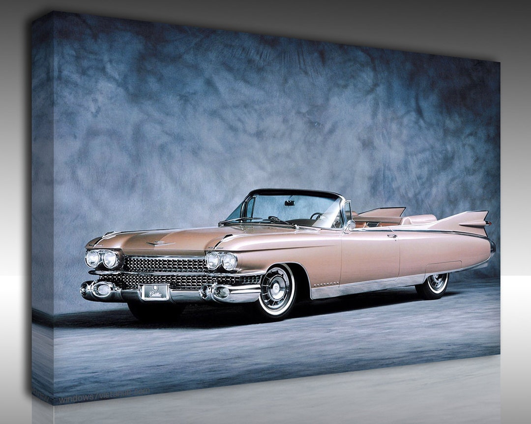Classic Car Canvas Print Cadillac Eldorado Print, Garage Canvas Art ...