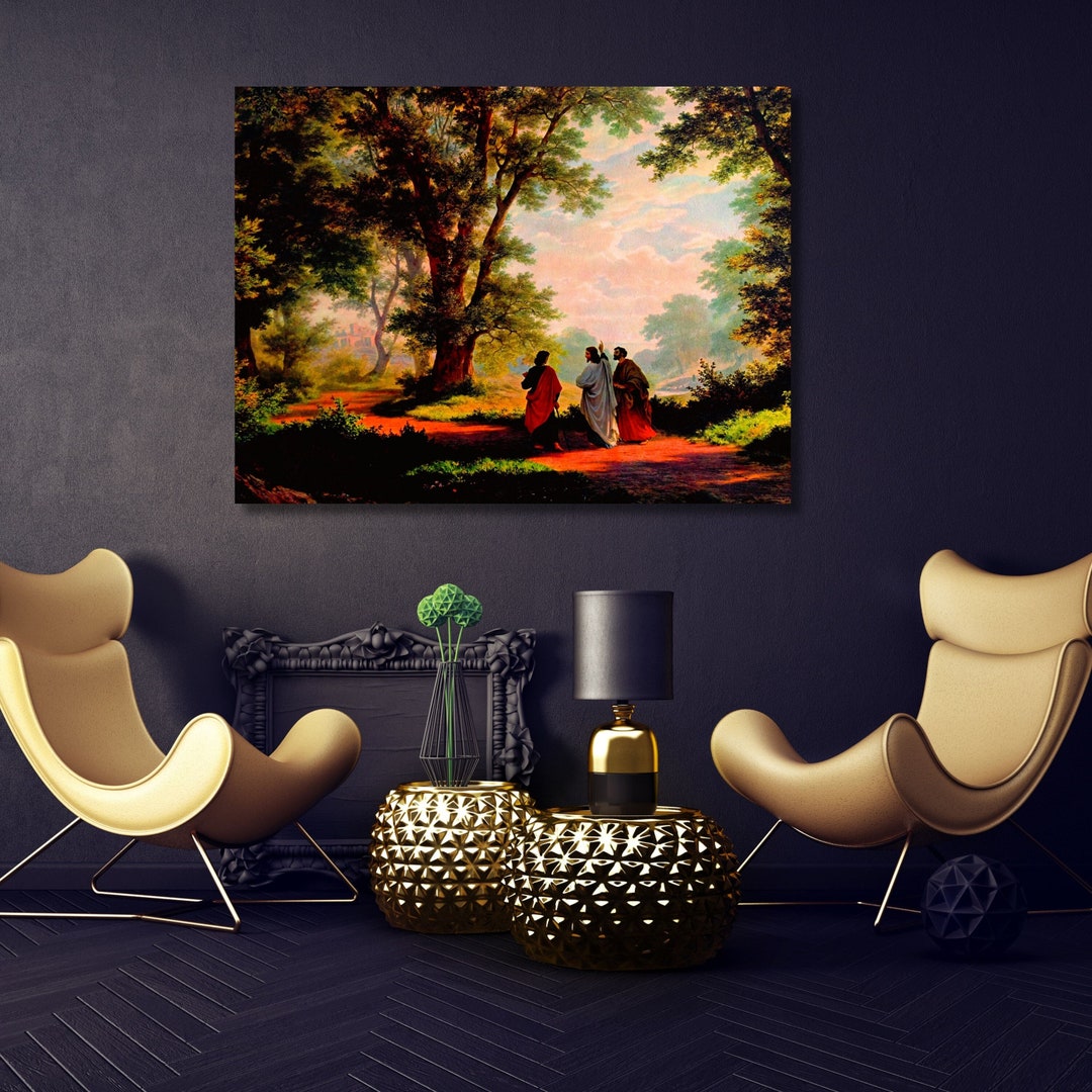 Robert Zund Road to Emmaus Canvas Wall Art Road to Emmaus Canvas Home ...