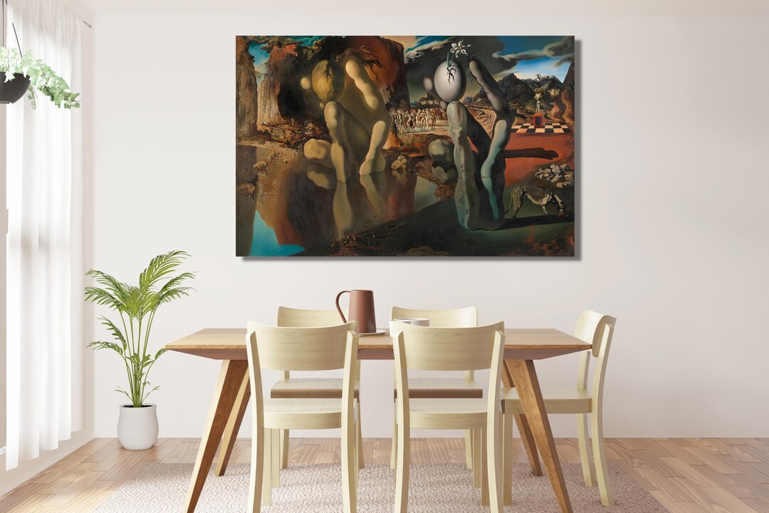 Salvador Dalí Metamorphosis of Narcissus 1937 Canvas Gallery Exhibition ...