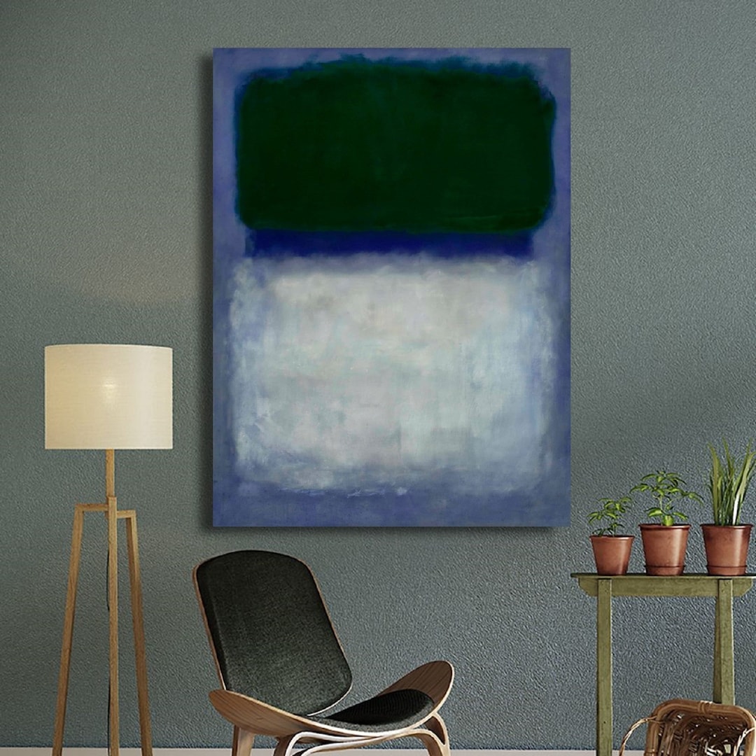 Mark Rothko Canvas Wall Art Rothko Reproduction Blue and Grey Wall Art ...