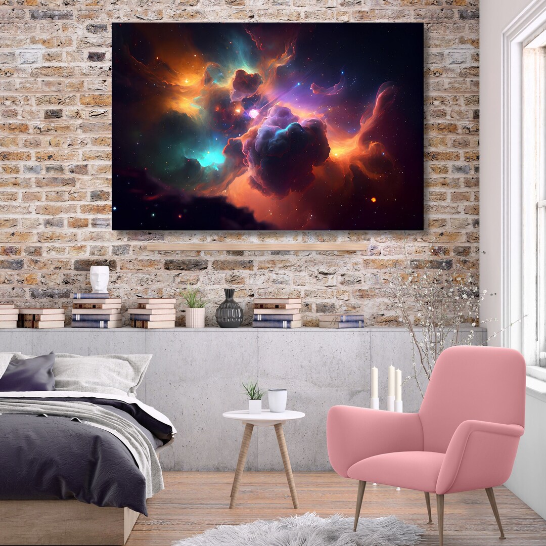 NASA Canvas Poster Solar System Canvas Print Space Wall Art Kids Room ...