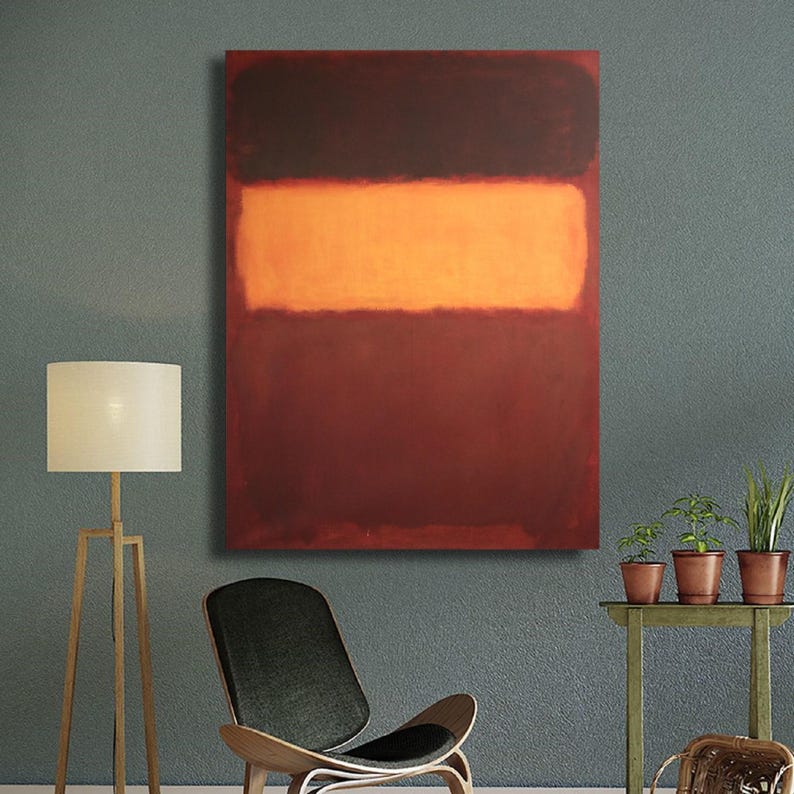 Mark Rothko Exhibition Poster,rothko Reproduction,no:10 Rothko Wall Art ...