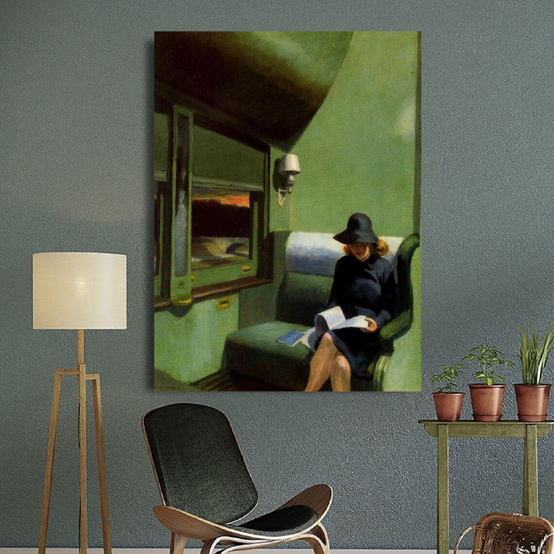 Edward Hopper Compartment Car 1938 Canvas Wall Art Canvas - Etsy