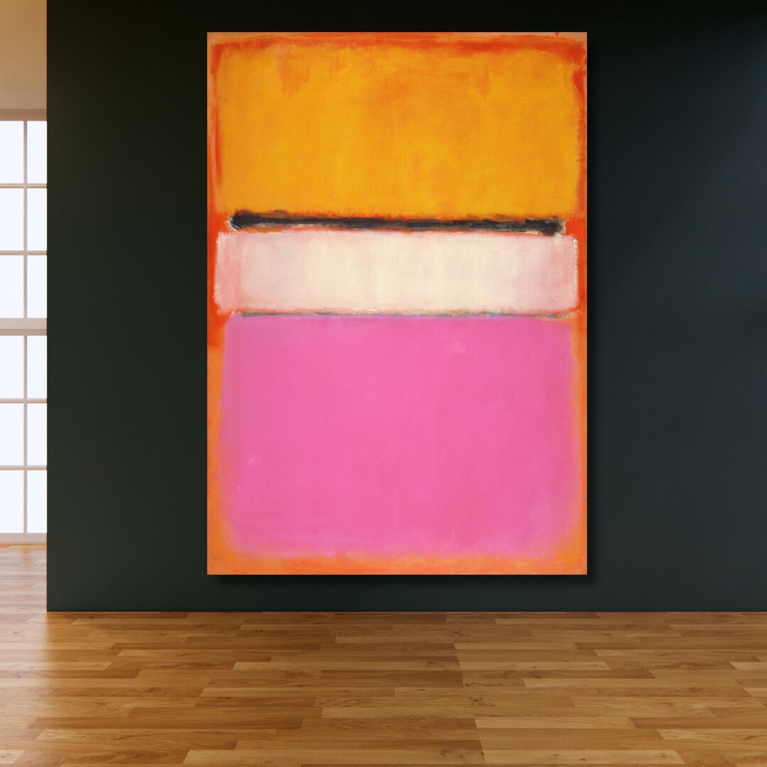 Mark Rothko Red on Pink Canvas Wall Art Rothko White Center Museum ...