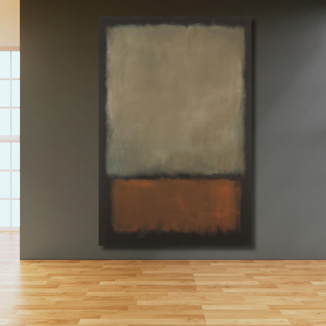 Mark Rothko Brown Black Painting Canvas Wall Art Mark Rothko Print ...