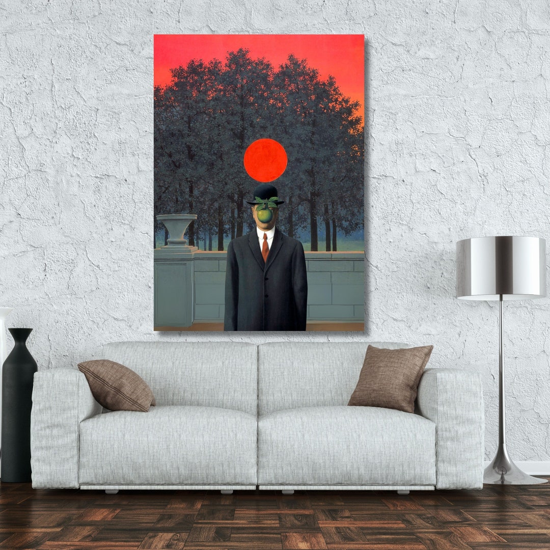 Rene Magritte Canvas Wall Art Rene Poster Rene Reproduction Wall Art ...