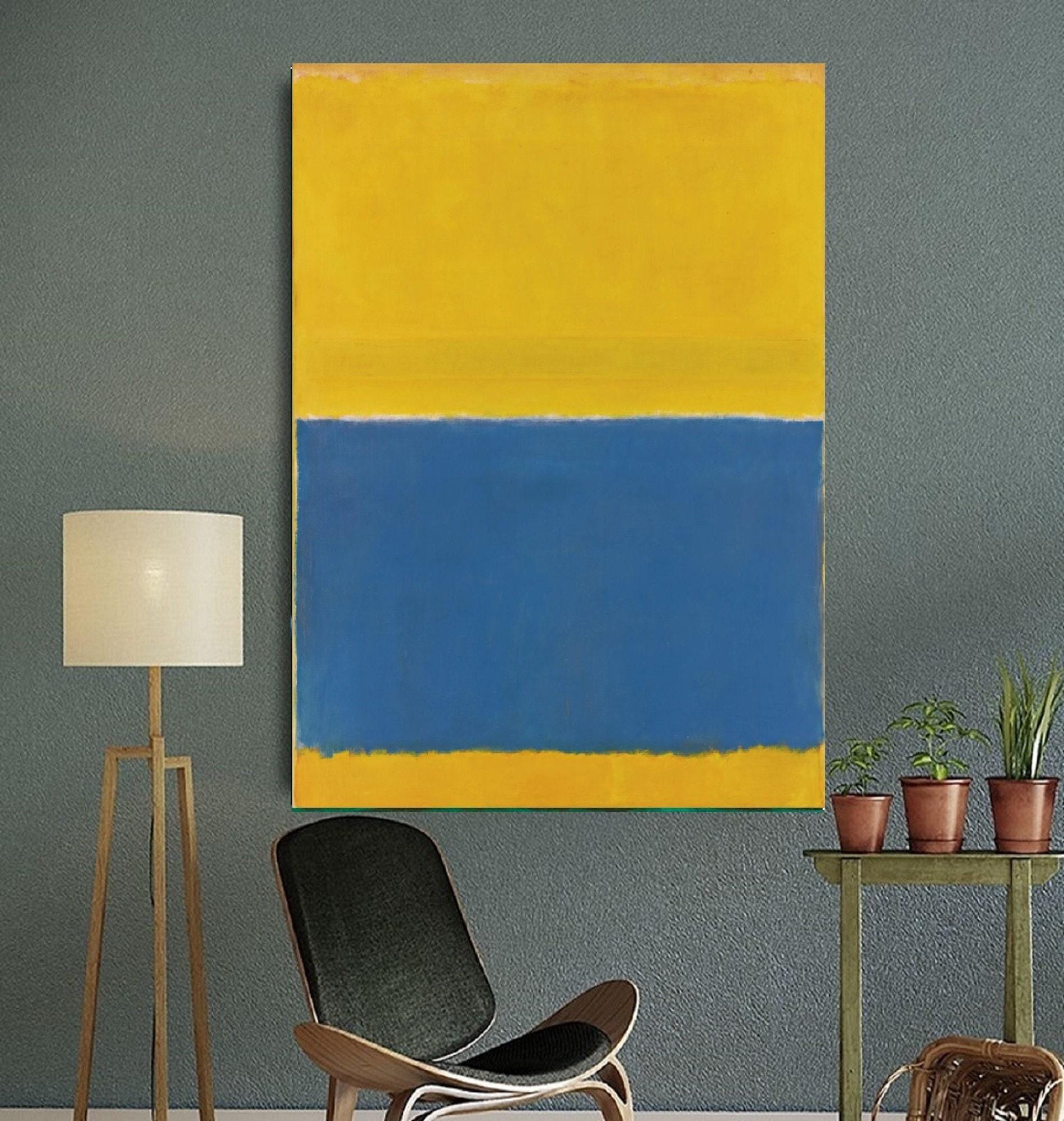 Rothko Reproduction,blue-yellow Rothko Wall Art,rothko Museum Rothko ...