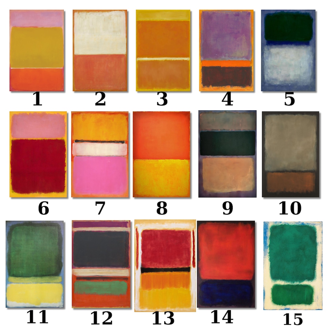 Mark Rothko Reproduction Canvas Wall Art Print,modern Wall Art,rothko ...