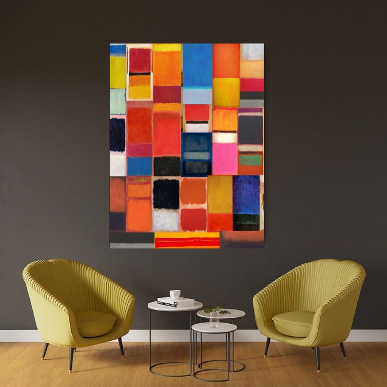 Collage Mark Rothko Canvas Wall Art Mark Rothko Museum - Etsy