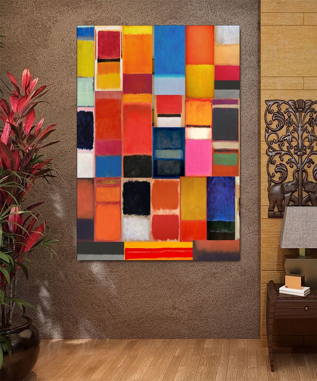 Collage Mark Rothko Canvas Wall Art Mark Rothko Museum Exhibition Mark ...