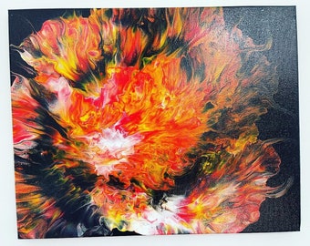 Fireball Painting - Etsy