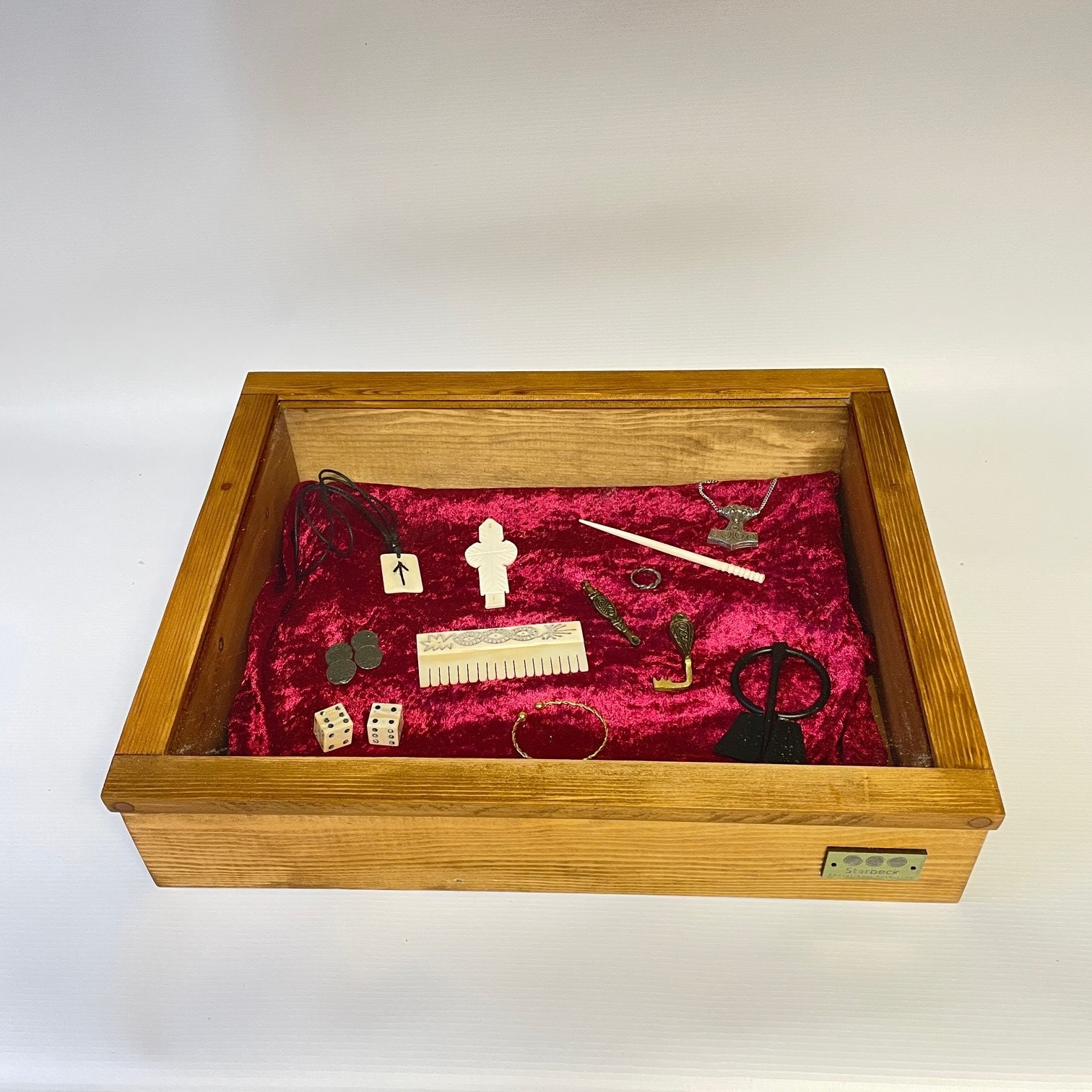Handmade Wooden Museum Style Display Case, Detachable Clear Perspex Lid ...