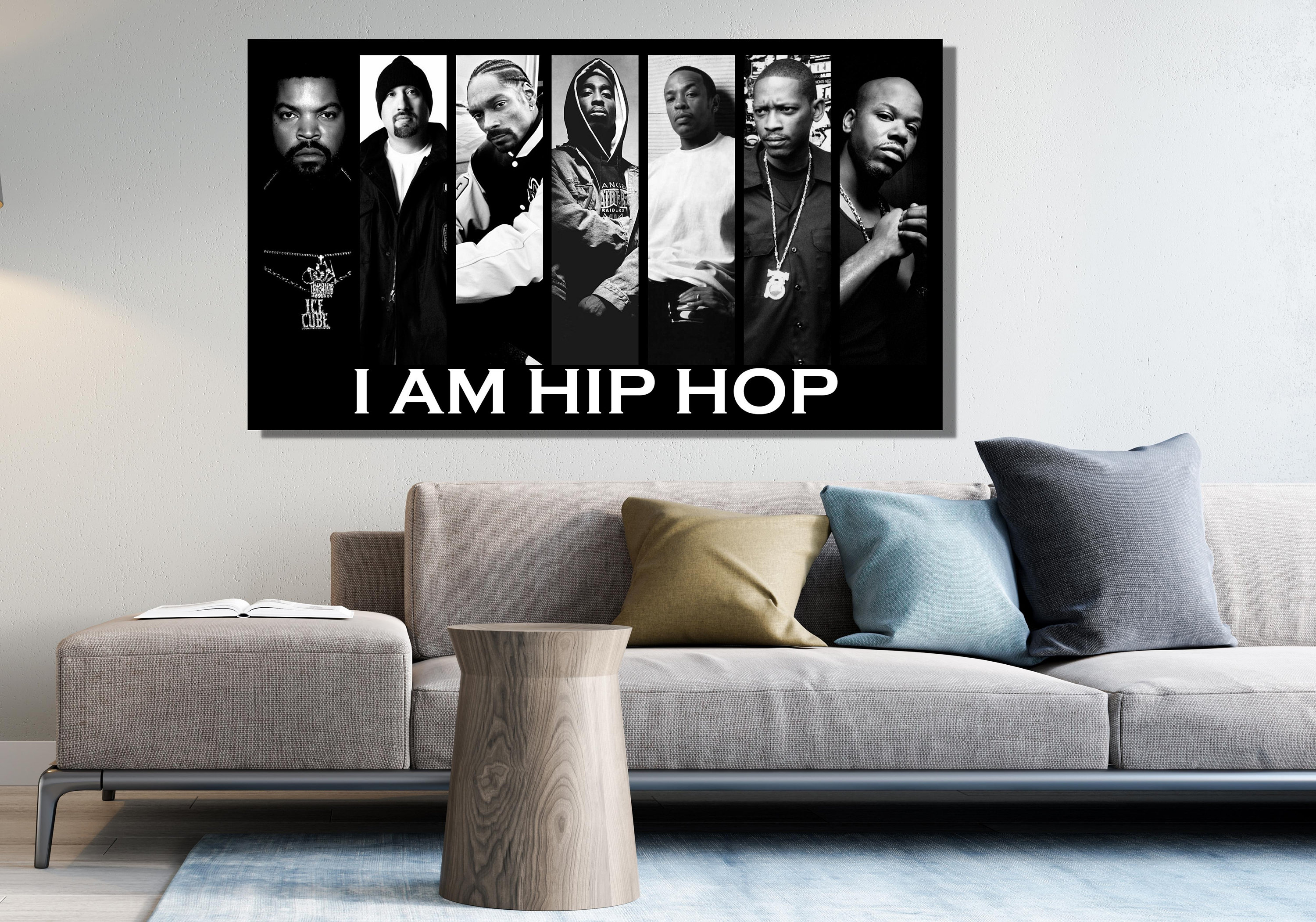 I Am Hip Hop Poster, Legend Rappers,2Pac Tupac Sharkur, Biggie, Snoop ...