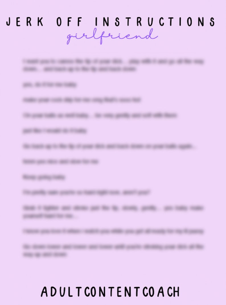Adult Sexting Script Girlfriend Joi Copy Paste Script For Etsy