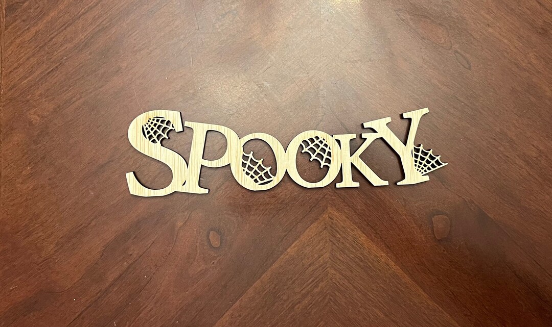 Unfinished Spooky Word, Halloween Words, Spooky Word, Halloween Decor ...
