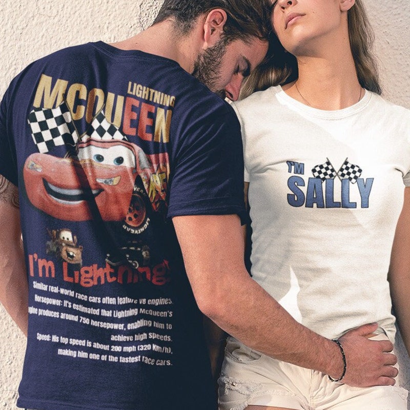 Sally and mcqueen shirts - Etsy España