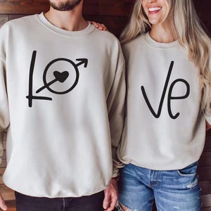 Couple LO VE Shirts, LOVE Couple Matching Sweat, Mens T-shirt, Womens ...