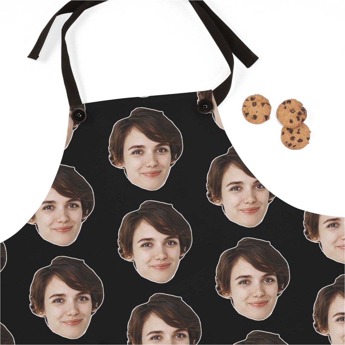 Personalized Faces Apron, Custom Photo Apron for Women and Men, Funny ...