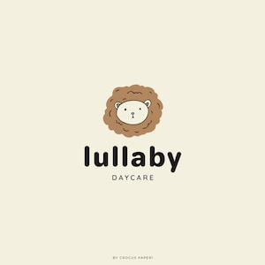 LULLABY Brand Assets Baby Premade Logo Design, Cute Logo, Newborn Logo ...