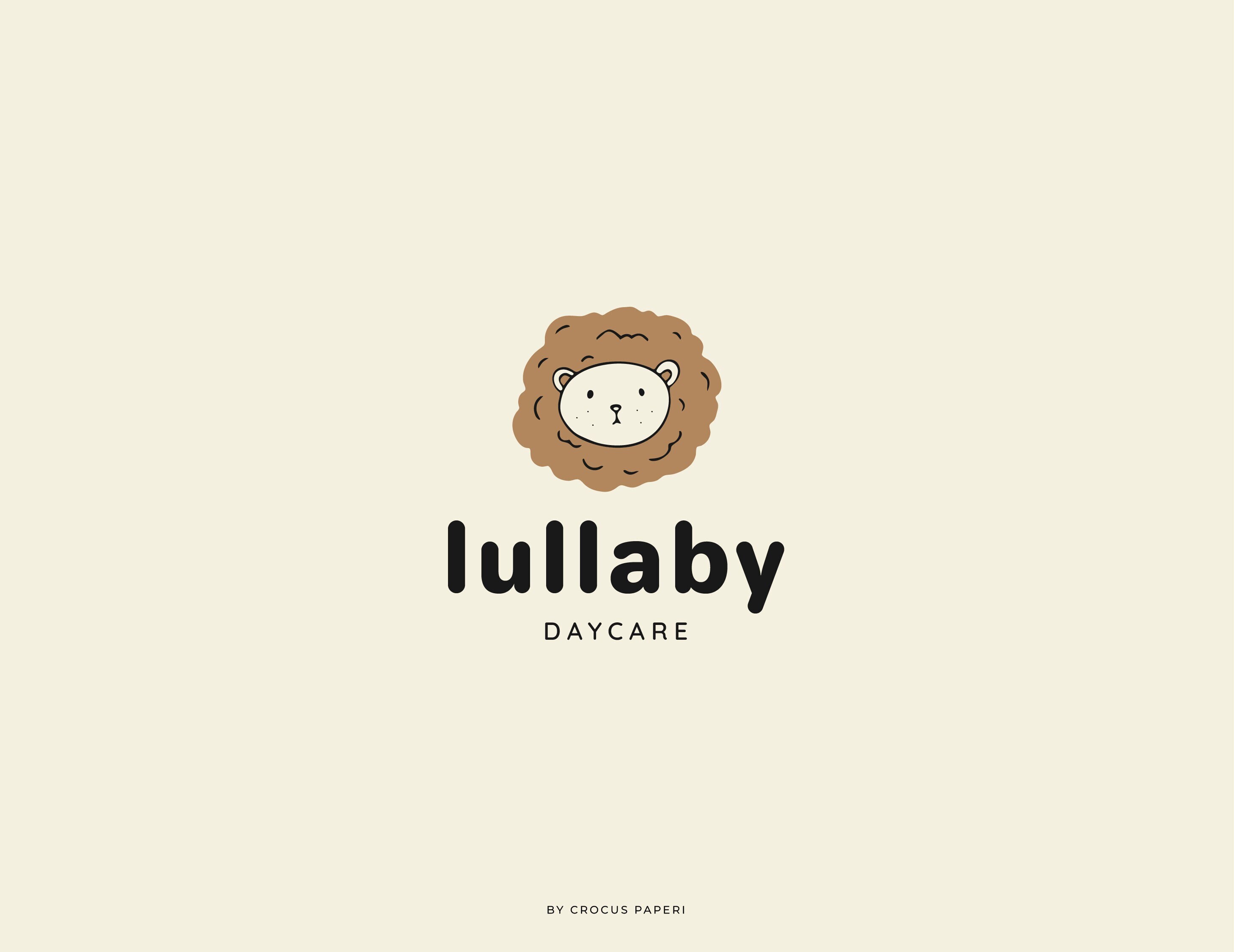 LULLABY Brand Assets Baby Premade Logo Design, Cute Logo, Newborn Logo ...