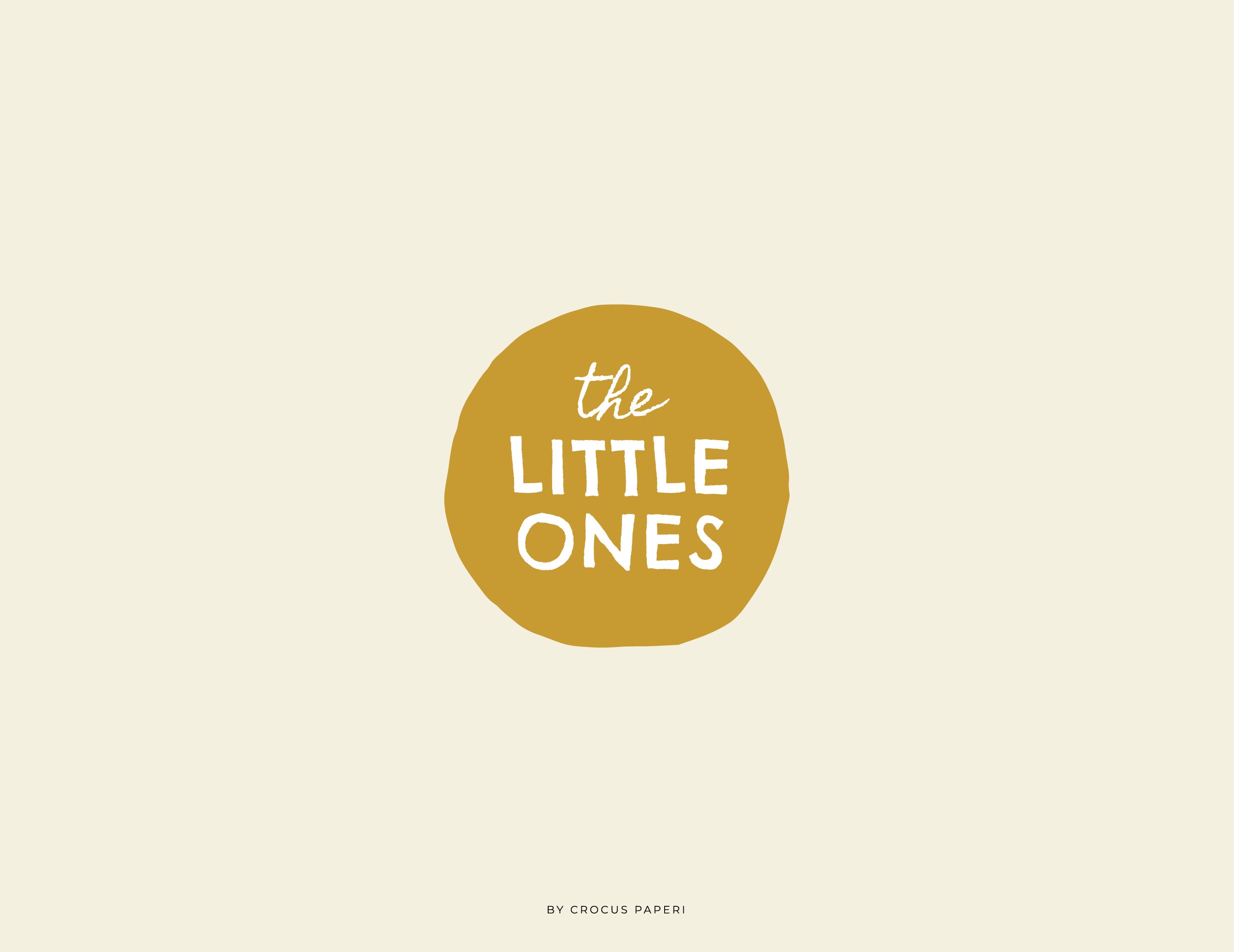 LITTLE ONES Brand Assets | Baby Premade Logo Design, Funky Logo ...